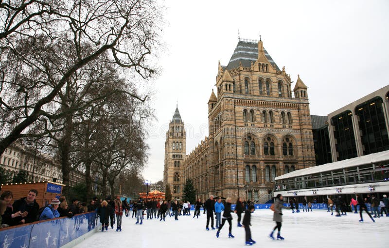 Natural History Museum S Ice Rink Editorial Image - Image of london ...