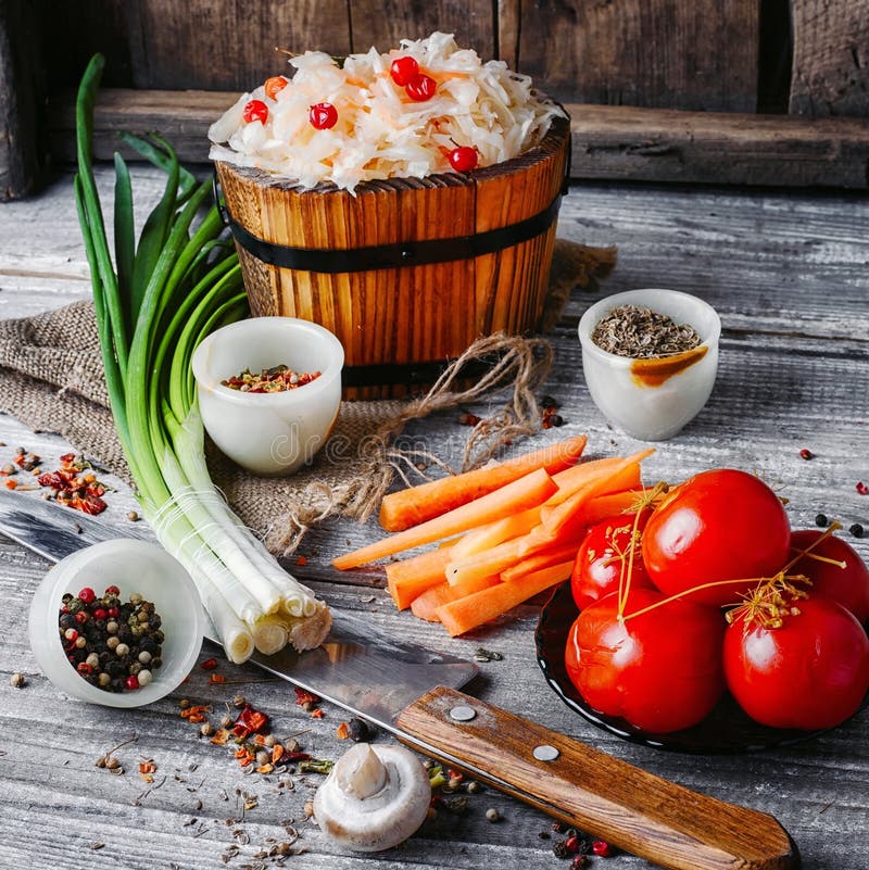 Natural homemade pickles stock image. Image of tomato - 69185923