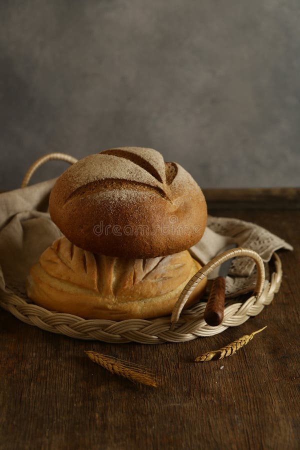 Whole grain rye bread stock image. Image of breakfast - 166973421