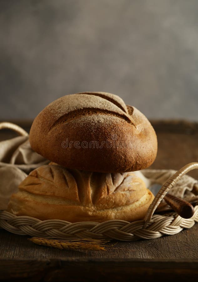 Homemade Whole Grain Rye Bread Stock Photo - Image of background, crust ...