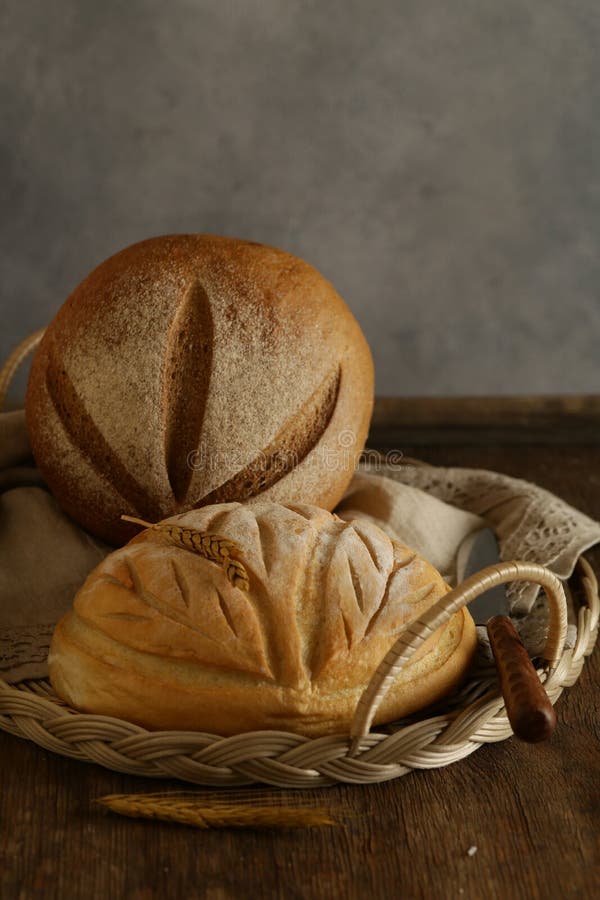 Homemade Whole Grain Rye Bread Stock Photo - Image of baking, table ...