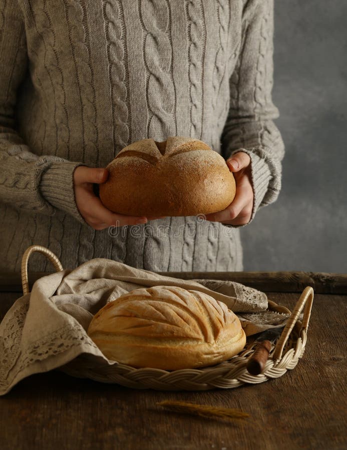 Homemade Whole Grain Rye Bread Stock Photo - Image of brown, closeup ...