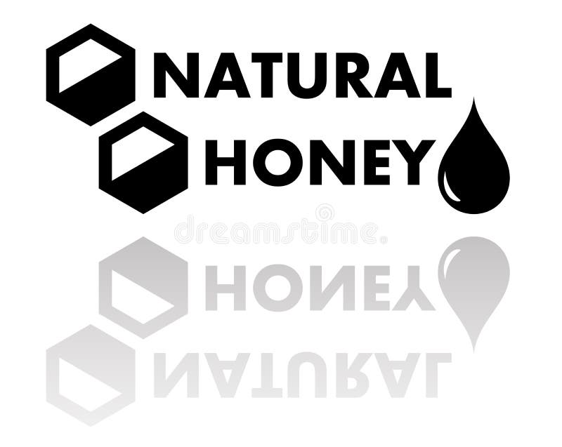 Natural honey symbol stock illustration. Illustration of beeswax - 57941247