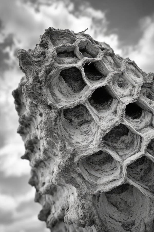Natural Honeycomb Structure in Rock Formation Stock Image - Image of ...