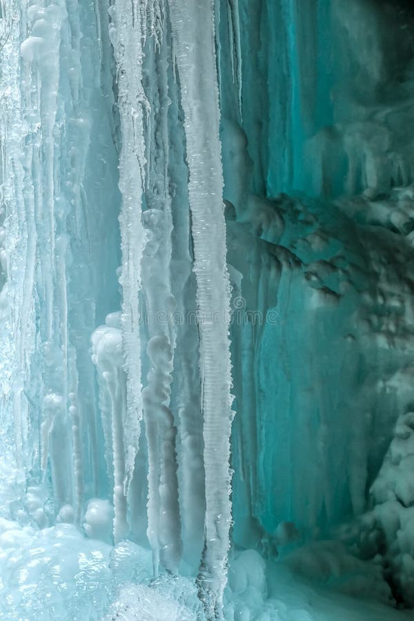 Natural Ice Cave stock photo. Image of cold, winter, icicles - 65786966