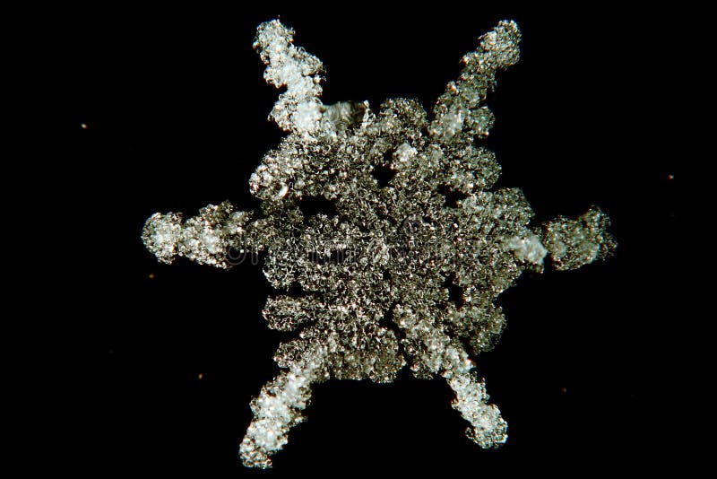 Natural Ice Crystal Snowflake Stock Illustration - Illustration of ...