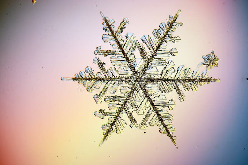 Natural Ice Crystal Snowflake Stock Illustration - Illustration of ...