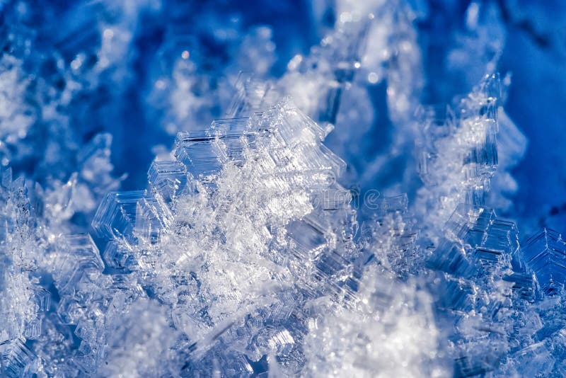 Natural ice crystals stock photo. Image of nature, snowflake - 86045192