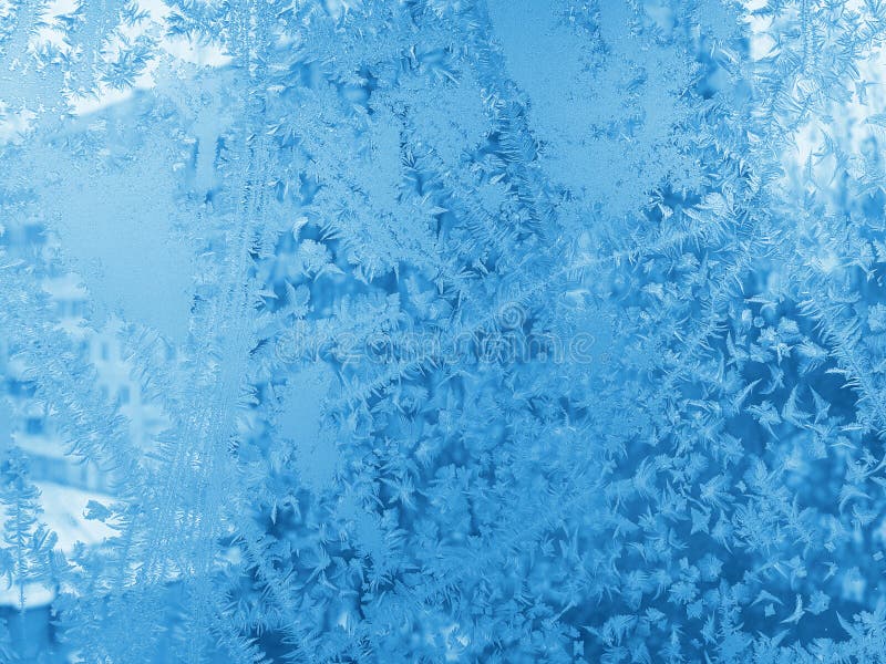 Ice Pattern on Winter Glass Stock Image - Image of frost, freshness ...