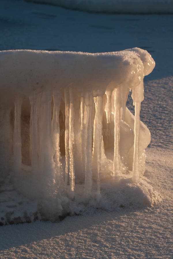 Natural ice sculpture stock photo. Image of light, freeze - 12522262
