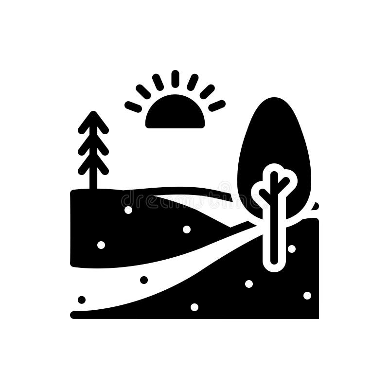 Black Solid Icon for Natural, Naturalistic and Inartificial Stock ...