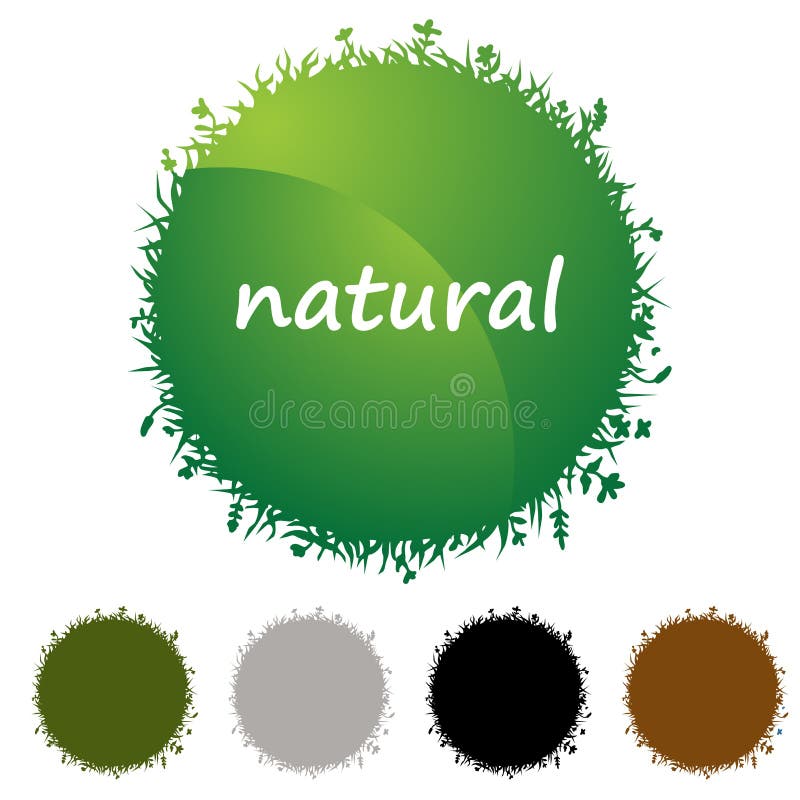 Natural Icon Set stock vector. Illustration of green - 18922239