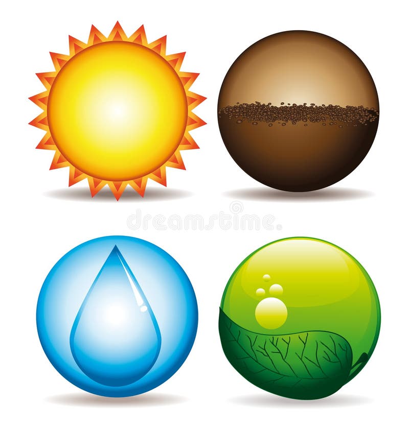 Natural icons stock illustration. Illustration of nature - 51404564