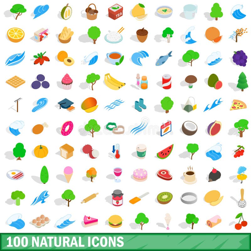 Natural icons stock illustration. Illustration of nature - 51404564