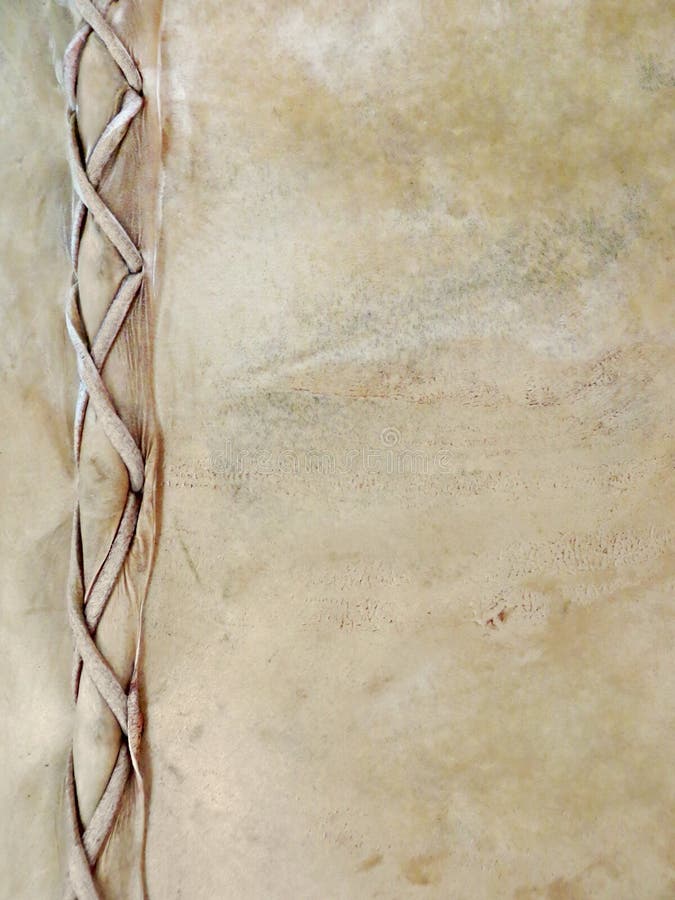 Vertical Rustic Rawhide Rectangle Background with Hand-stitched Border ...