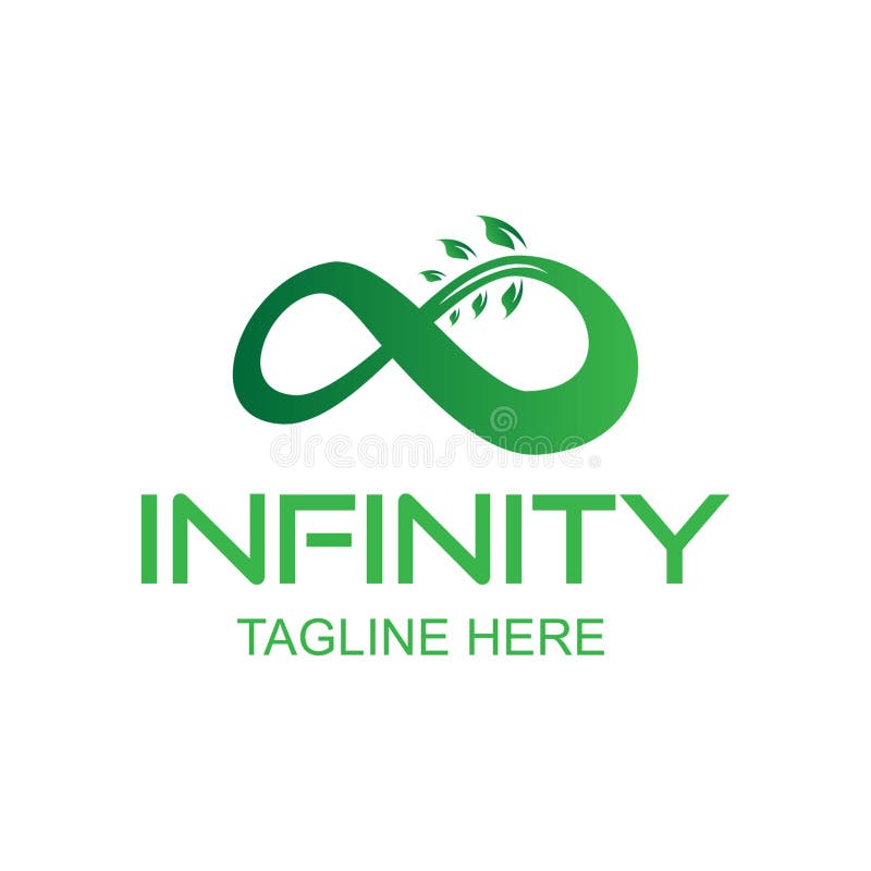 Natural Infinity Logo Design Template. Stock Vector - Illustration of ...