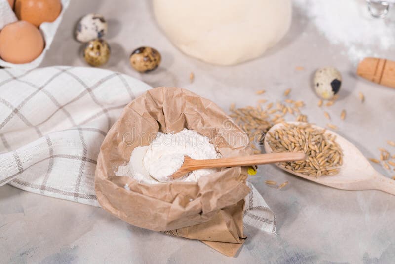 Natural Ingredients for Baking Stock Photo - Image of dessert, healthy ...