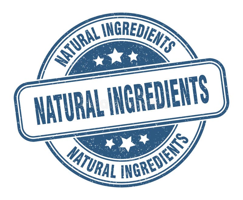 Natural Ingredients Stamp. Natural Ingredients Round Grunge Sign Stock ...