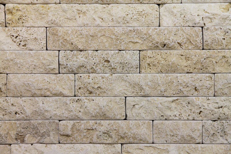 Natural Italian Stone. Smooth Travertine Surface. a Sample of Wall ...