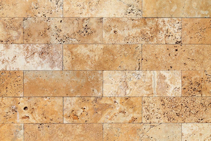 Natural Italian Stone. Smooth Travertine Surface. a Sample of Wall ...