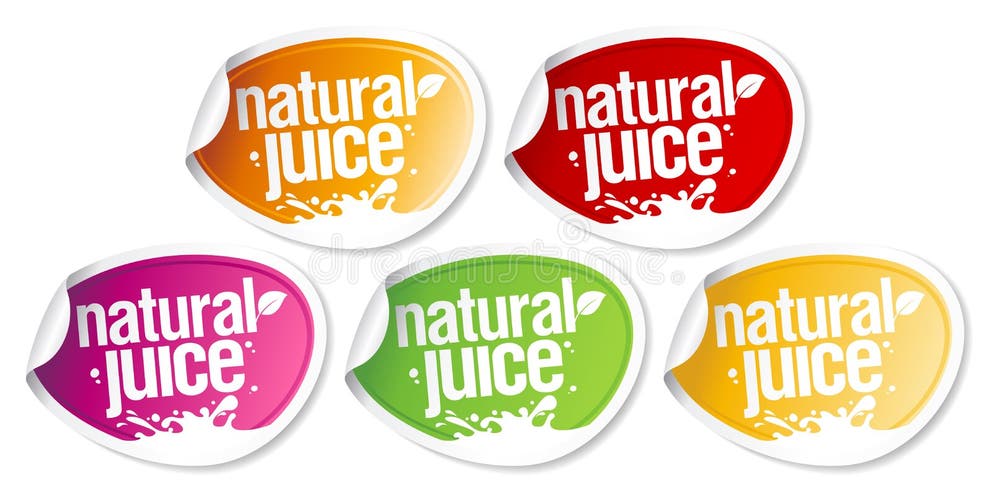 Juice Color Stickers Stock Illustrations – 661 Juice Color Stickers ...
