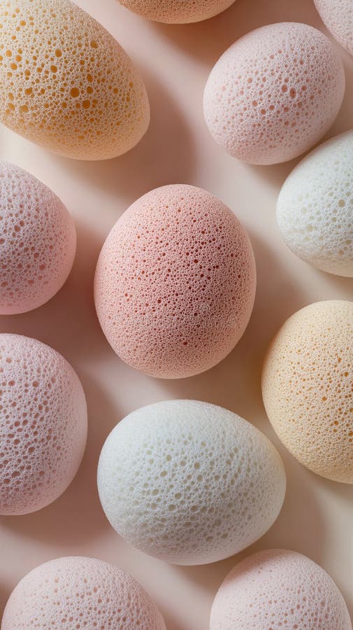 Natural Konjac Sponges Displayed with a Clean, Pastel Aesthetic. Pic ...