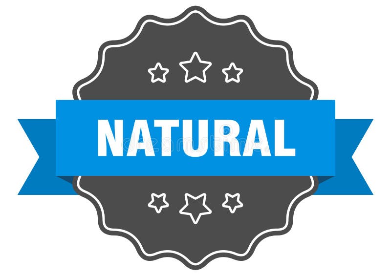 Natural label stock vector. Illustration of natural - 160024484