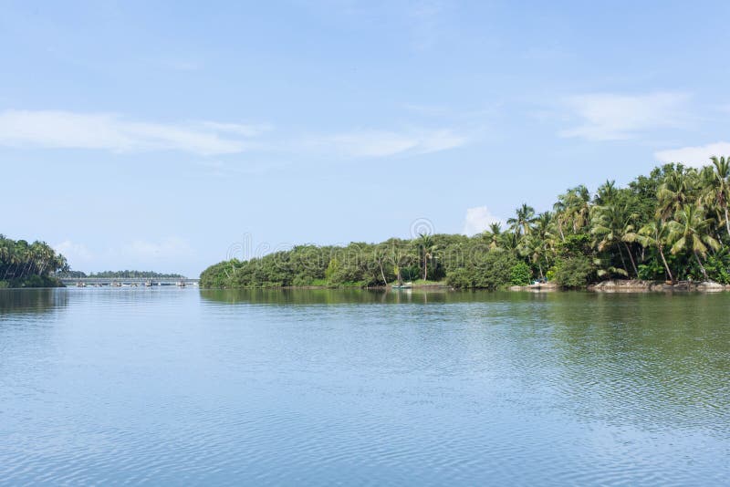 Natural Lake in Kerala India Stock Photo - Image of natural, india ...