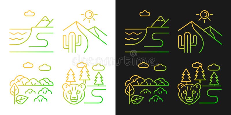 Landforms Icon Set Stock Illustrations – 38 Landforms Icon Set Stock ...