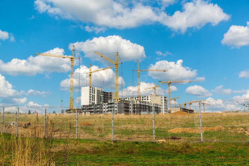 The Natural Landscape of Construction Site Stock Image - Image of ...