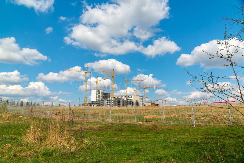 The Natural Landscape of Construction Site Stock Photo - Image of ...