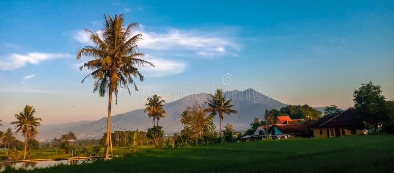 Natural Landscape of the Mountains in Rural Garut, West Java, Indonesia ...