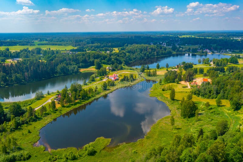 Natural Landscape Surrounding Rouge Tower in Estonia Stock Photo ...