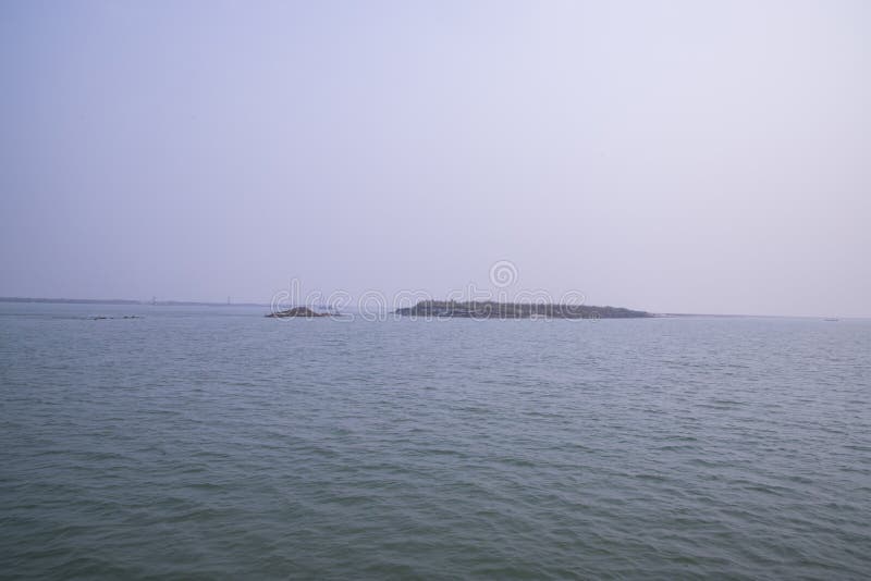 Natural Landscape View Coast of the Padma River with Sand Dunes and ...