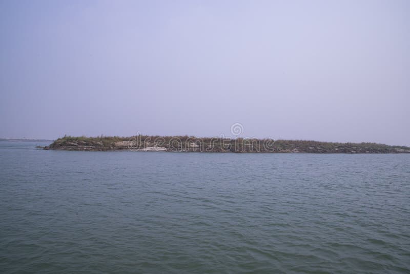 Natural Landscape View Coast of the Padma River with Sand Dunes and ...
