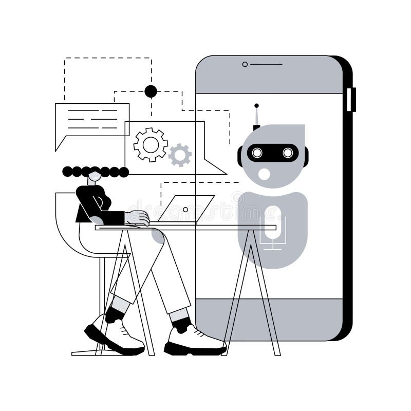 Natural Language Processing Abstract Concept Vector Illustration. Stock ...
