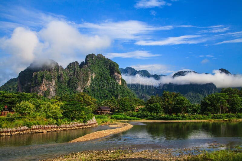 Natural in laos stock photo. Image of mountain, rural - 72010608
