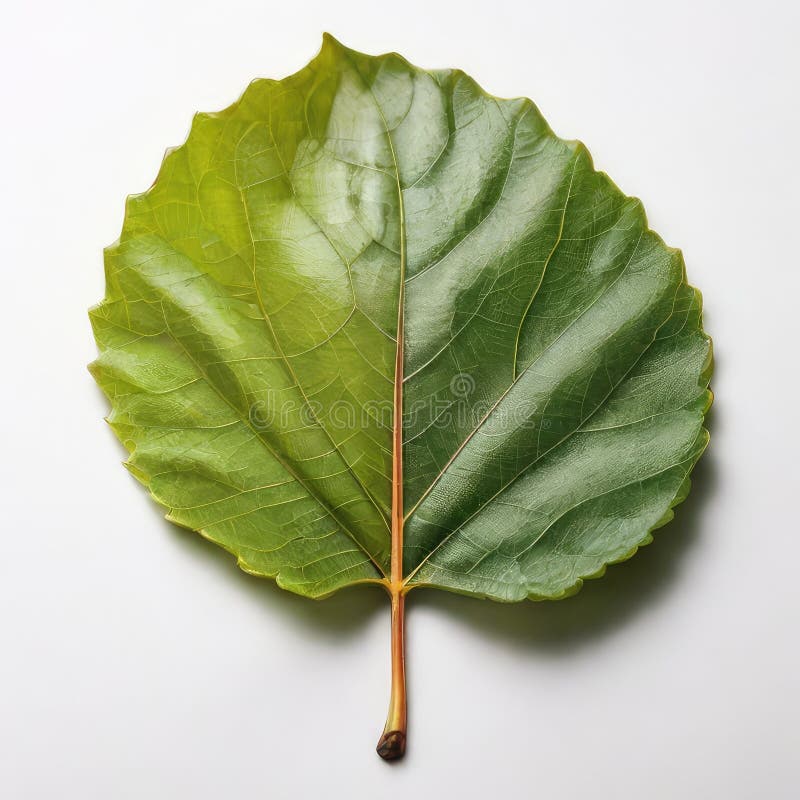 Natural Leaf Texture on White Background Stock Illustration ...