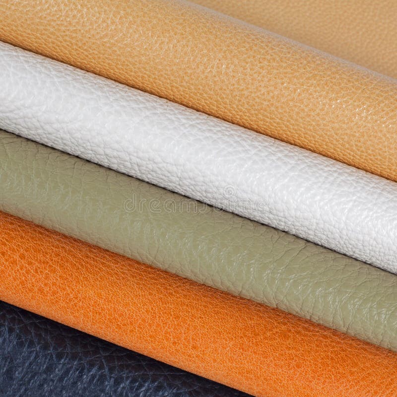 Natural Leather Textures Samples Stock Image - Image of beige, black ...