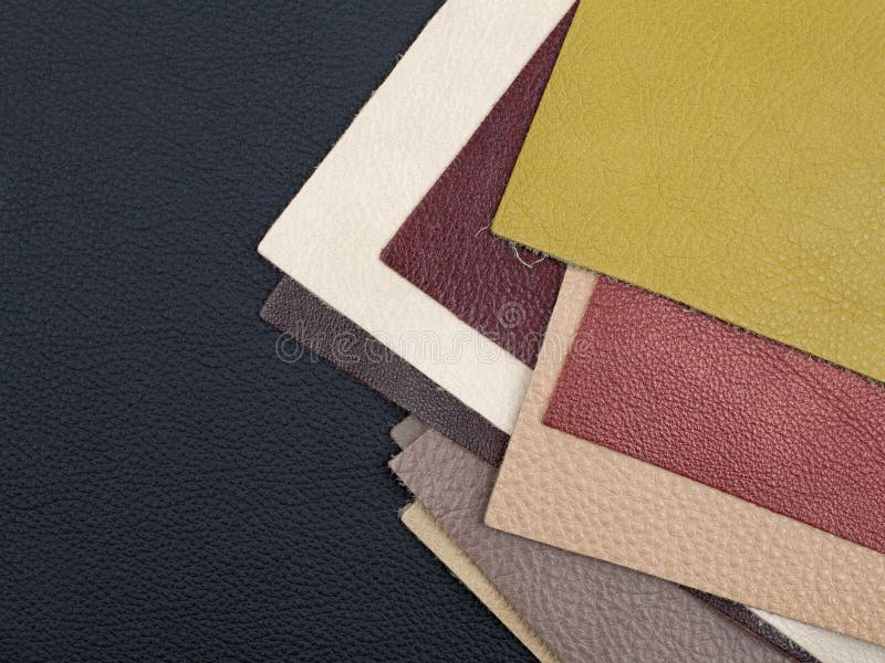 Natural Leather Textures Samples Stock Image - Image of assortment ...