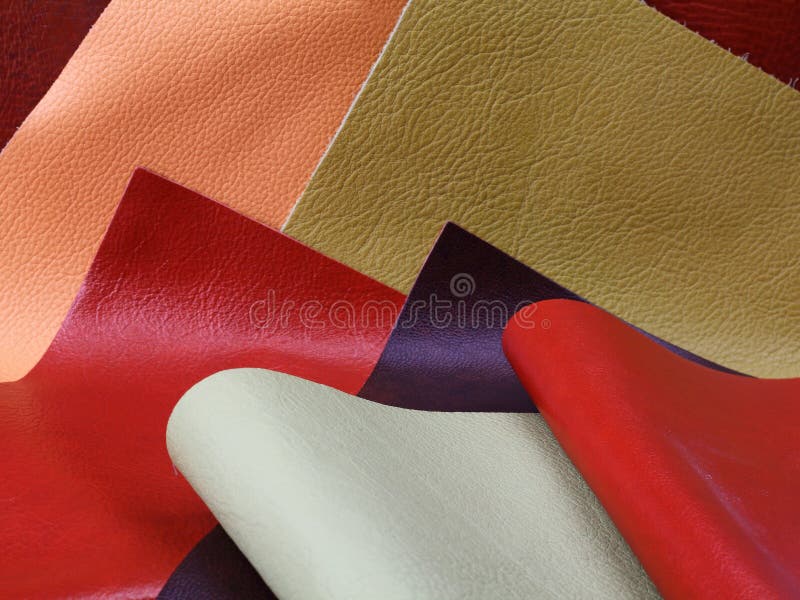 Natural Leather Textures Samples Stock Photo - Image of multicolor ...