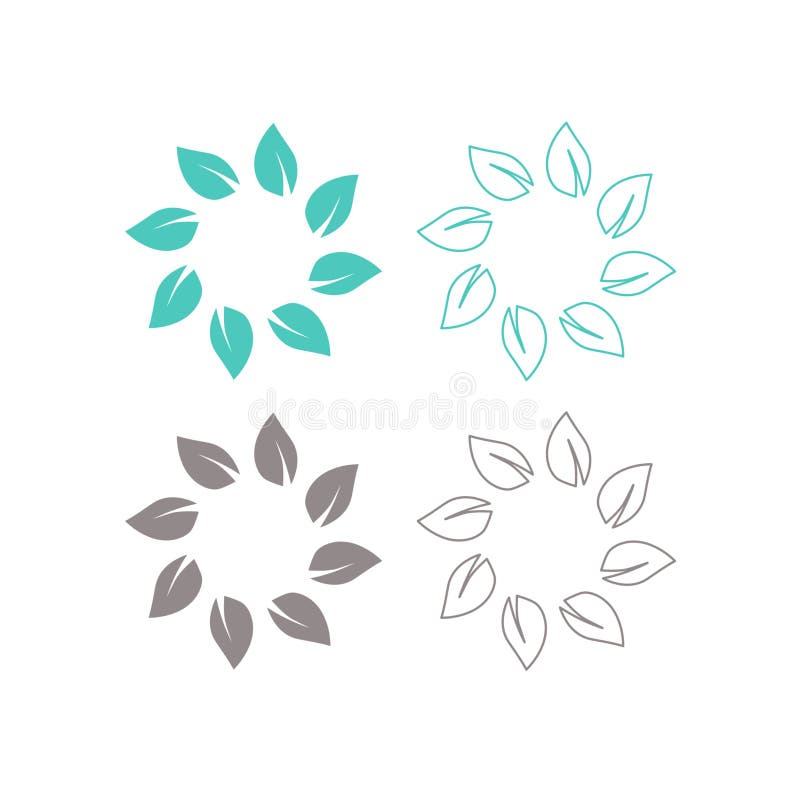 Natural Leaves Bio Shop Product Logo Stock Vector - Illustration of ...