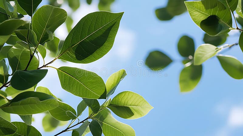 Natural Leaves Green Plants Using As Spring or Summer . Generative AI ...