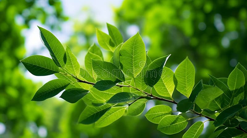 Natural Leaves Green Plants Using As Spring or Summer . Generative AI ...