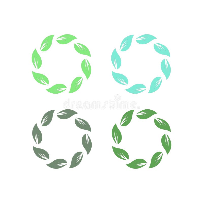 Natural Leaves Sign Symbol Logo Vector Stock Illustration ...