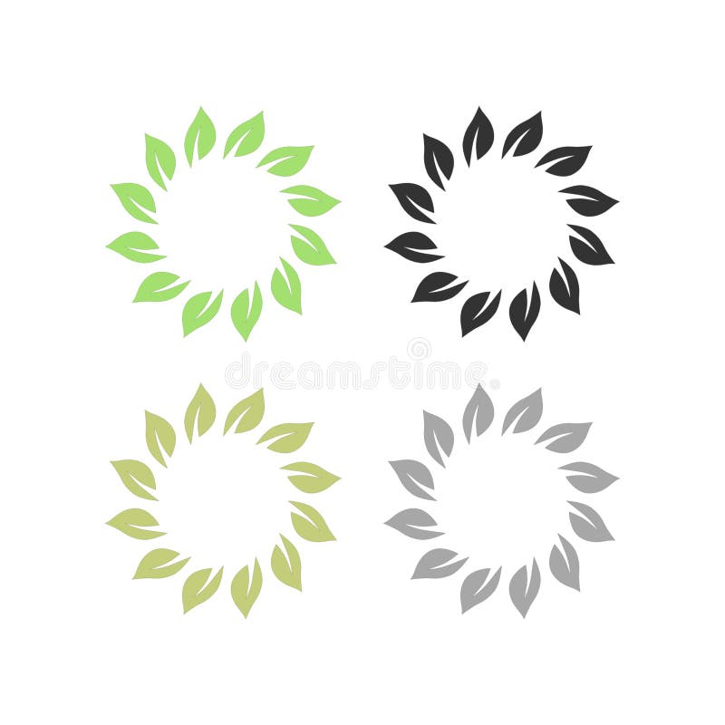Natural Leaves Sign Symbol Logo Vector Stock Illustration ...