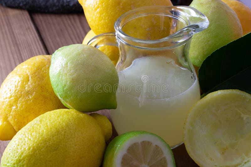 Natural lemon juice stock image. Image of still, bouquet - 169672611