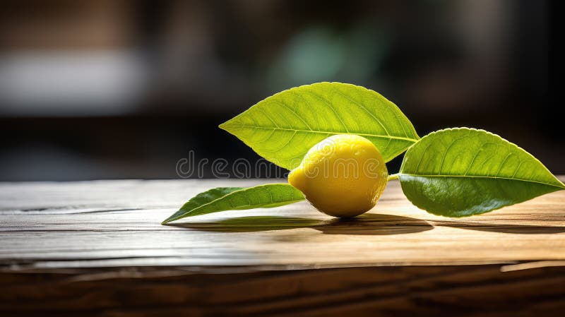 Natural lemon leaf stock illustration. Illustration of nature - 369434449