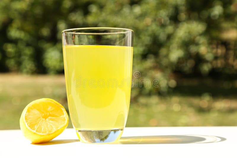 Natural Lemonade in the Garden Stock Photo - Image of drink, delicious ...