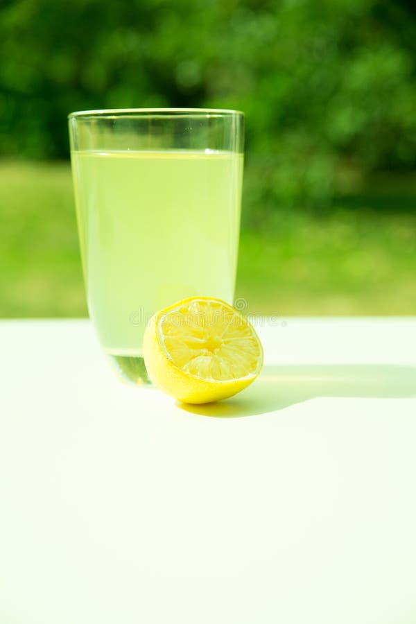Natural Lemonade in the Garden Stock Image - Image of fresh, lifestyle ...